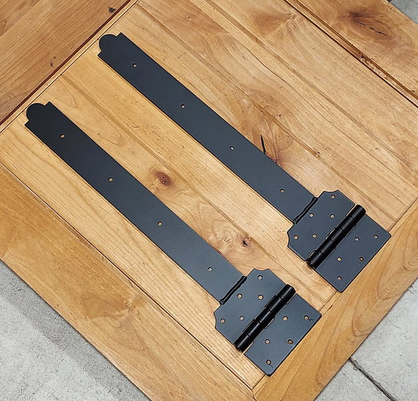 Super Heavy Duty Decorative Strap Hinge T-Hinge - Multiple Sizes Avail - HingeOutlet