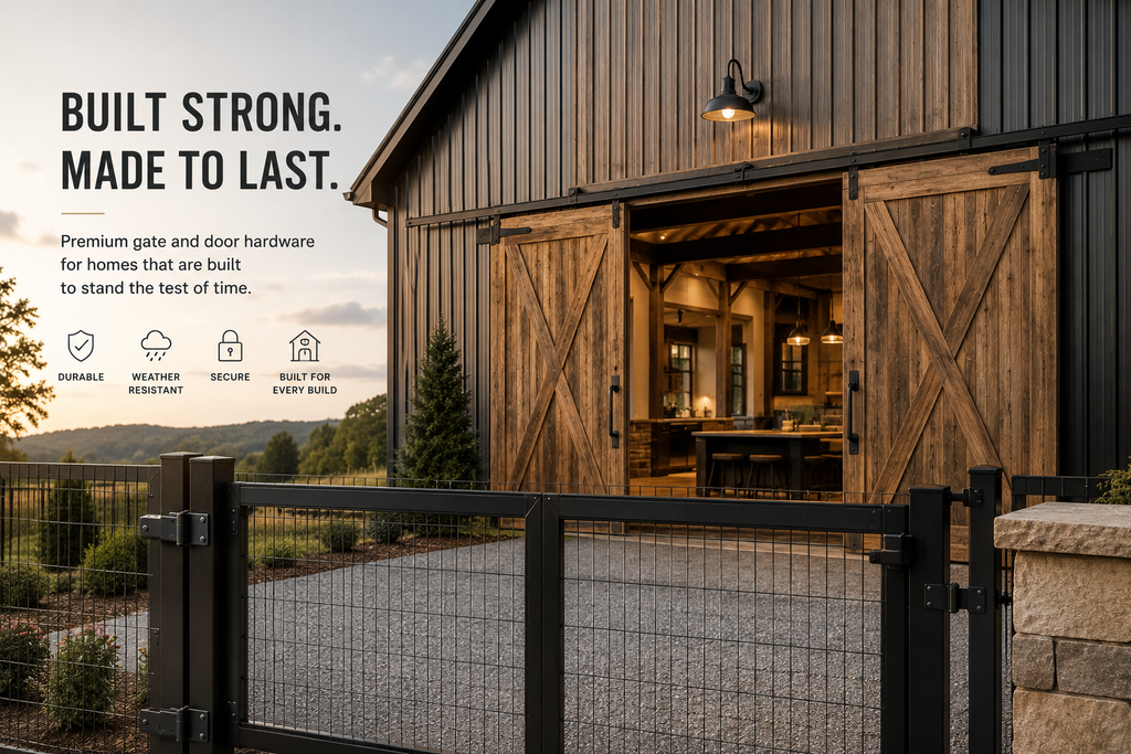 Barndominium & Rustic Build Hardware — Hinges, Strap Hardware & Gate ...