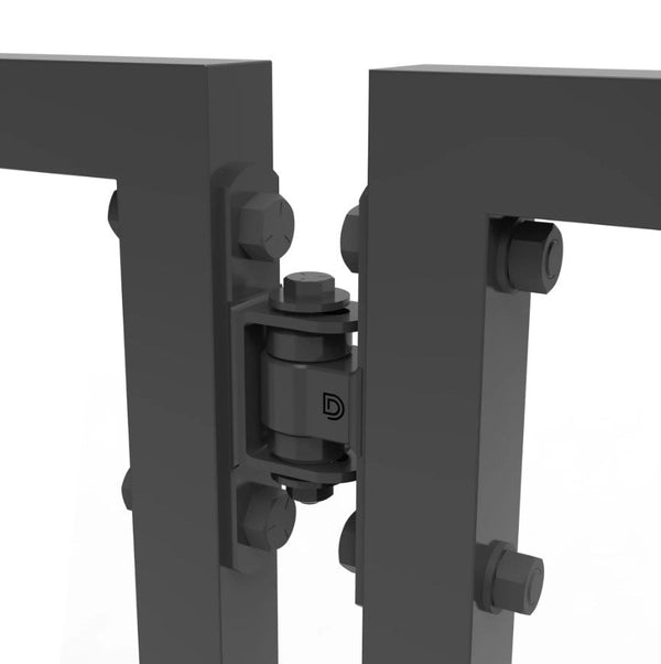 Heavy Duty Bolt-On Badass Gate Hinge - Steel - Up To 1000 Lbs - Black ...