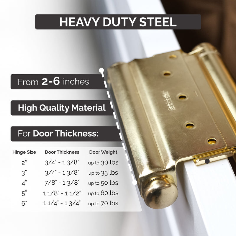 Double Action Spring Hinges - Adjustable - Oil Rubbed Bronze - 4 Inches ...