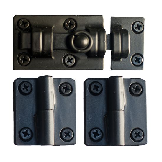 Hinge and Latch Kit for Door and Gate Grille Iron Door Viewer - Multip ...