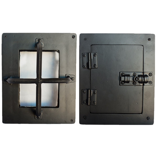 Door and Gate Grille Door Kit - Hinged Iron Door Viewer - 10-3/4" x 8 ...