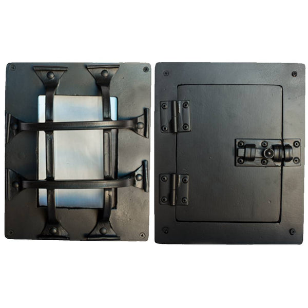 Curled Tip Door and Gate Grille Door Kit - Hinged Door Viewer with Ins ...