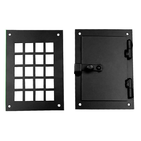 Door and Gate Grille - Peephole Hinged Door Viewer - Square Style - 4 ...