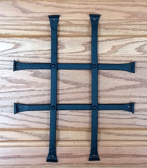 Low Profile Curled Tip Door and Gate Grille - 8" Inch x 10" Inch - 4 B ...