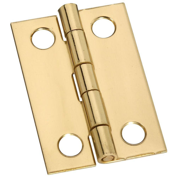 1-1/2" x 1" Small Medium Hinges - Solid Brass - 2 Pack - HingeOutlet