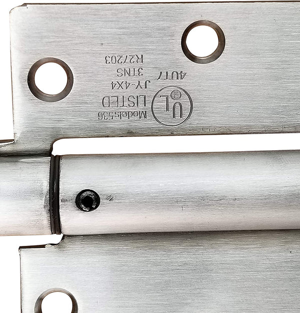 Residential Self-Closing Spring Hinges 3 1/2" Square - Stainless Steel ...