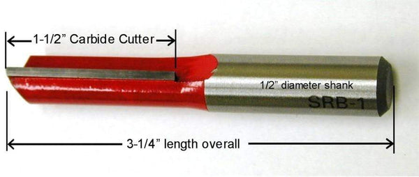 Carbide Tipped Single Flute Straight Router Bit - Sold Individually ...