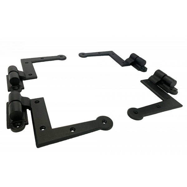 L Style Shutter Hinges - NY Style Set - 3/4" Inch Offset - Cast Iron ...