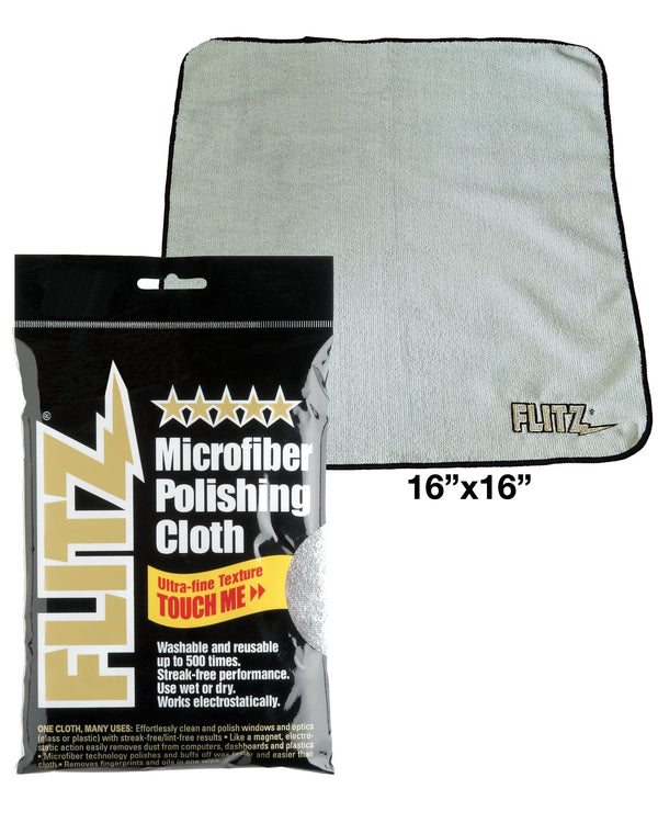 Premium Microfiber Hinge Polishing Cloth - 16" x 16" - HingeOutlet