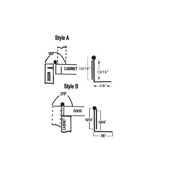 Multi-Purpose Reversing Offset Door Hinge - Loose Pin or Tight Pin ...