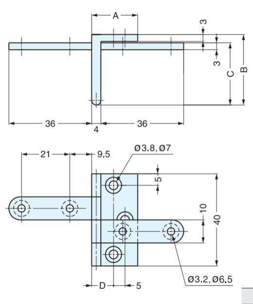 Overlay Door Angle Hinge - For Cabinets - Multiple Sizes Available ...