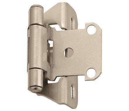 Self-Closing, Partial Wrap 1/4" Inch Overlay Cabinet Hinges - 2 1/4" x ...