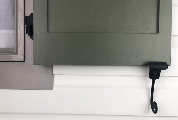 Shutter Dogs / Tiebacks - Charleston with Lag - 7" Inch - Forged Steel ...