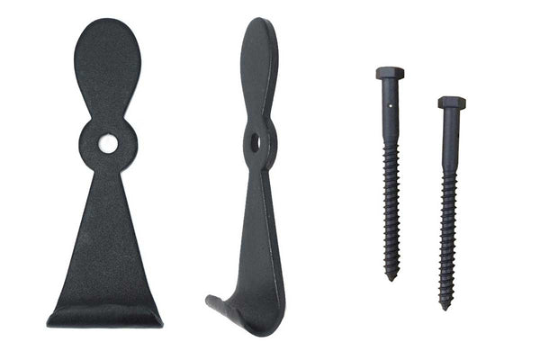 Shutter Dogs / Tiebacks - Georgetown with Lag, Small - 5-1/2" Inch - F ...
