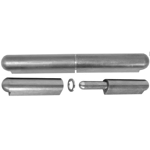 Solid Steel Weld On Bullet Hinges with Brass Pin and Rings - Pin Style ...