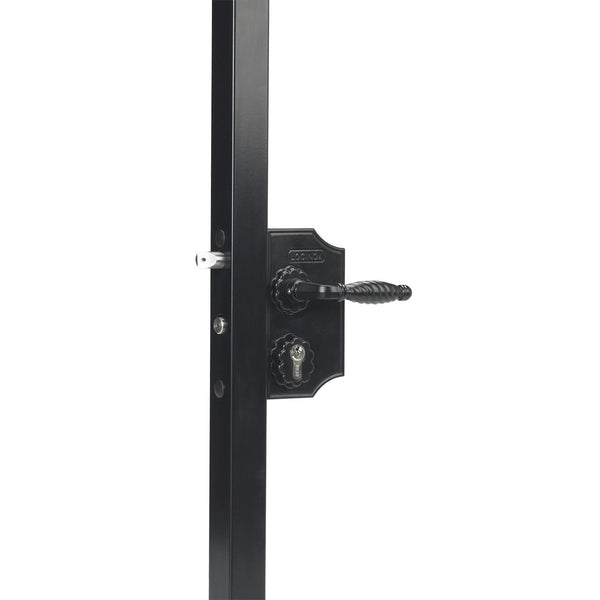 Large Surface Mounted Ornamental Gate Lock - For Square Profiles 3/8 ...